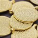 Matt Gold Coin Pendant 29x38mm Greek Coins Egypt Coin - Etsy