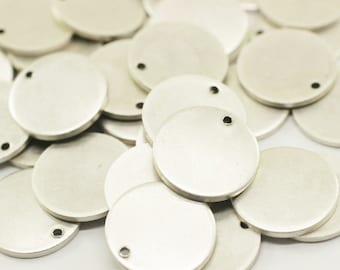 0.5 X 35 Mm , Silver Tone Round Disc Findings Multi Hole - Etsy