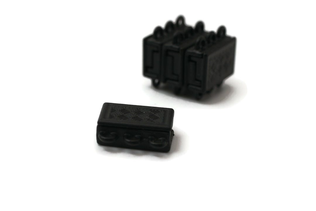 Matt Black 3 Holes Multi Clasps, Multi Strand Necklace Clasps, Brazil ...