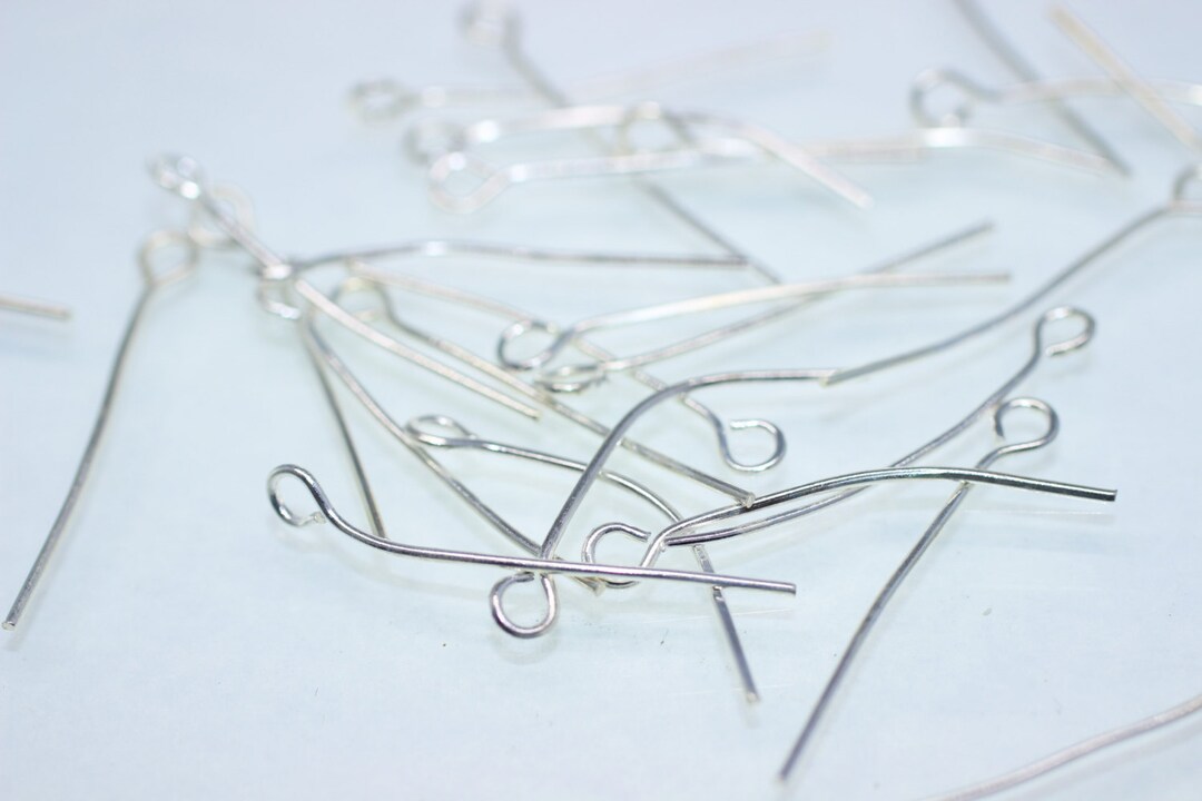 Shinny Silver Eye Pin - 0,85 mm x 15/20/25/30/35/40/50/60 mm Pines de ...