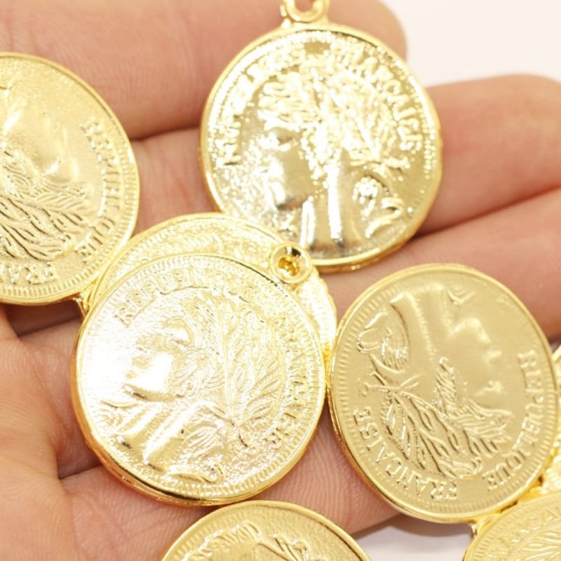 Coin Charms - Etsy