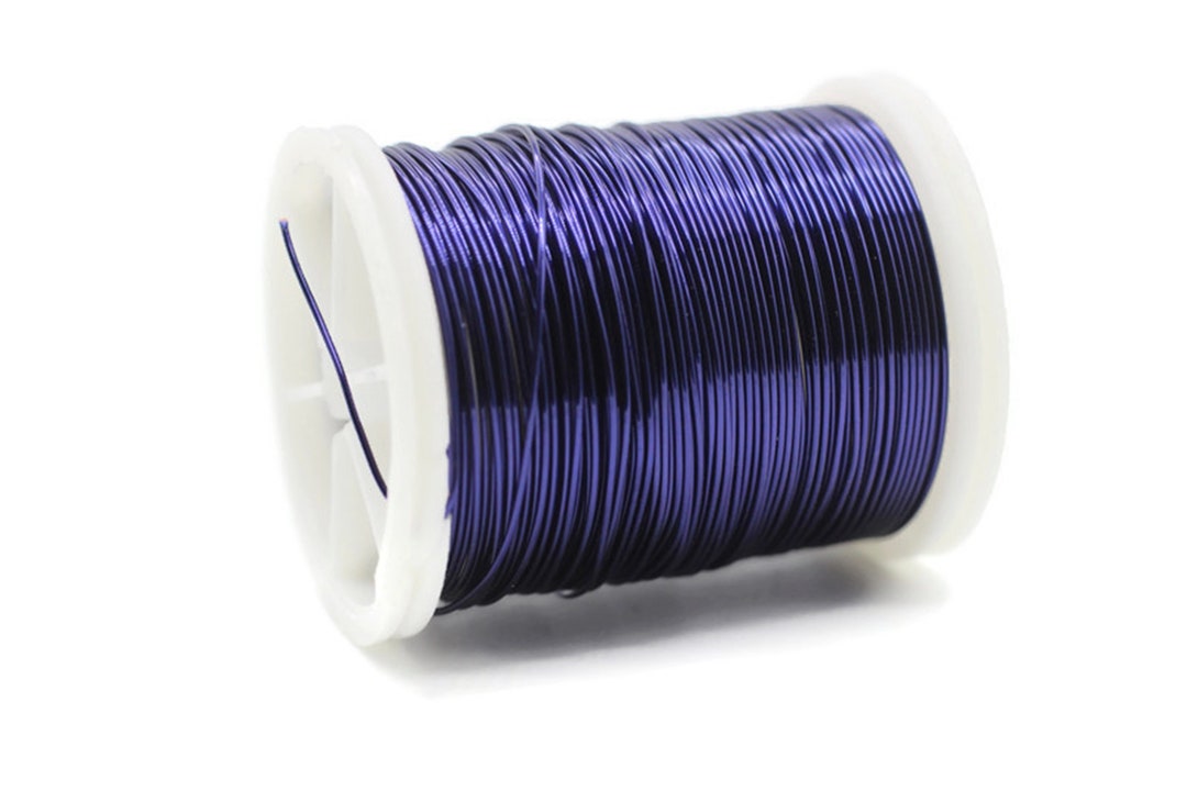 Violet Wire 22 Gauge (0.6 Mm) 13 Yard 12 Meters, Craft Wire, Wire ...