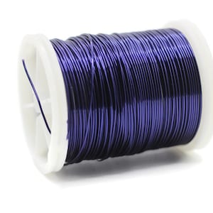 Violet Wire 22 Gauge (0.6 Mm) 13 Yard 12 Meters, Craft Wire, Wire ...