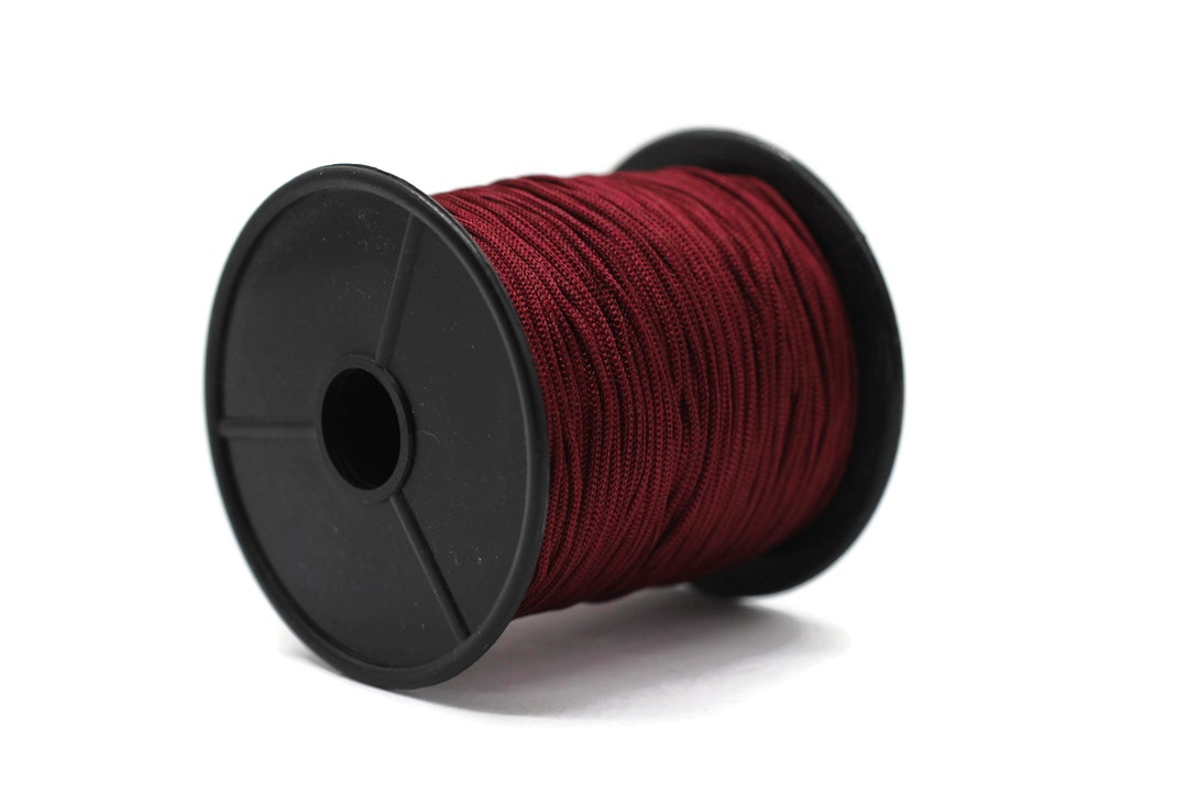 1.1 MM Chinese Knot Claret Red Nylon Cord, 92 Yards Macrame Bracelet ...