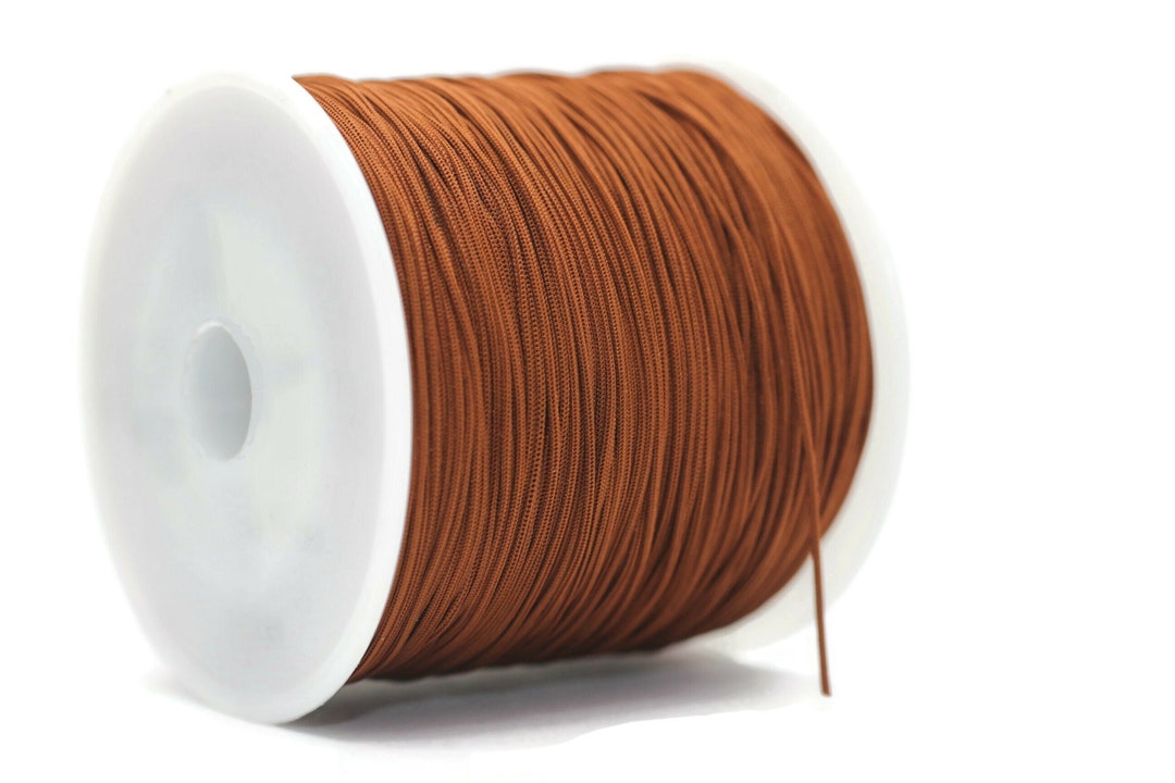 100 M/110 Yard 0.6 Mm Knotting Cords, Brick Tone Beading Cord, Nylon ...