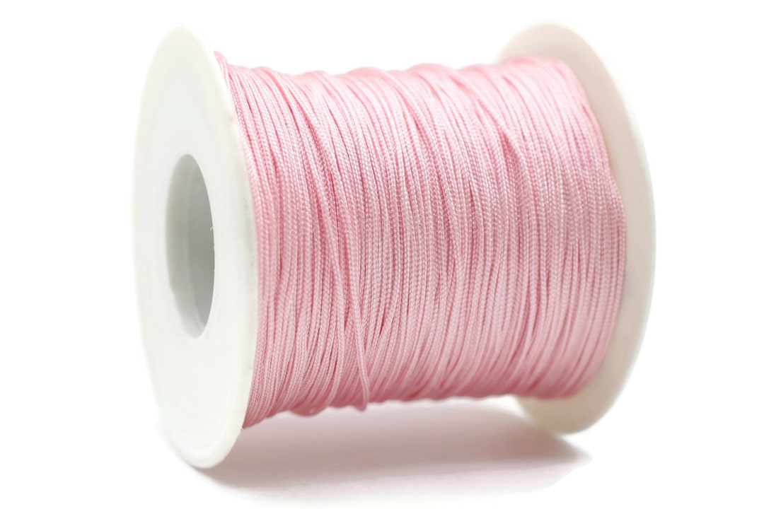 0.031 Inch Chinese Knot Pink Nylon Thread Lift Cord, 100 Yards Spool ...
