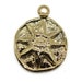 1 Pc 24K Shiny Gold Plated Sun Coins, 37x48 Mm Gold Pendant, Sun ...