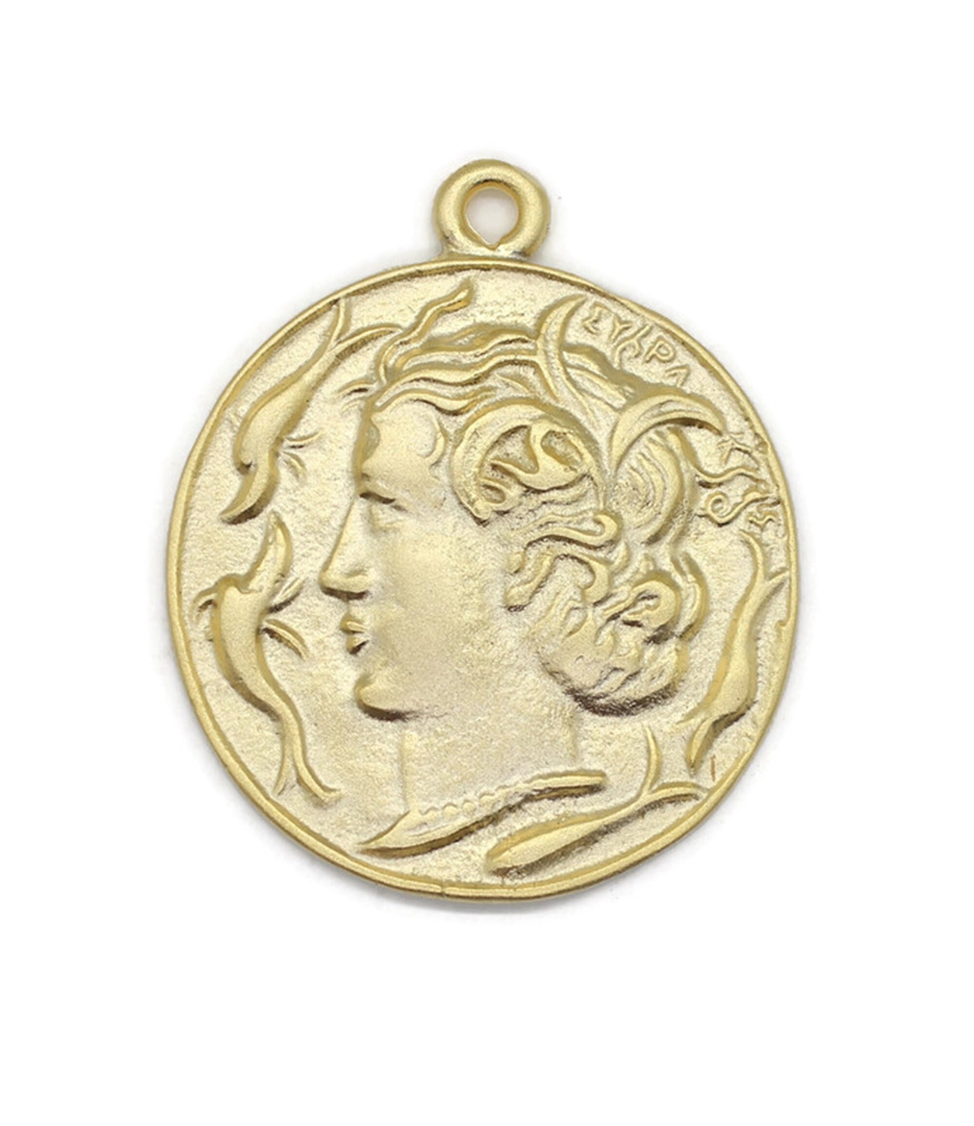 Greek Coin Pendant Choose Your Color Helen Roman Coin - Etsy