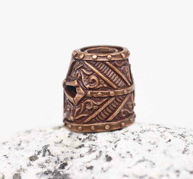 Antique Copper Templar Helmet Paracord Knife Lanyard Bead | Etsy