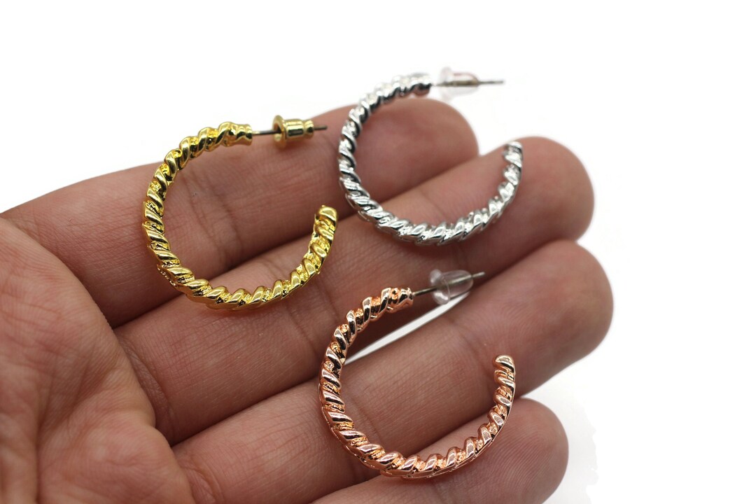26mm Pick Your Color Wring Design Earrings, Wring Earcuffs, Dainty Ear ...