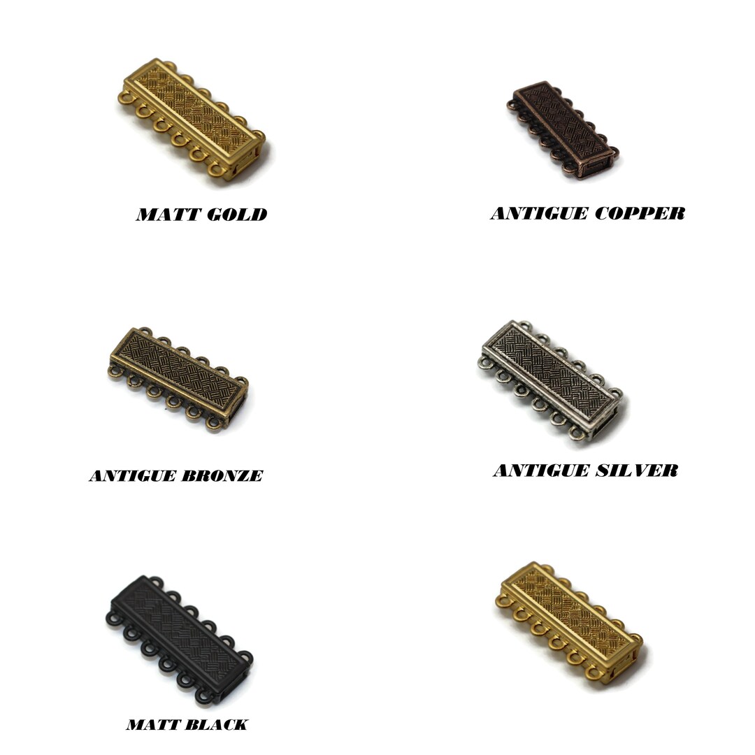 Choose Your Colors 6 Strand Multi Strand Clasps, Multi Strand Necklace ...