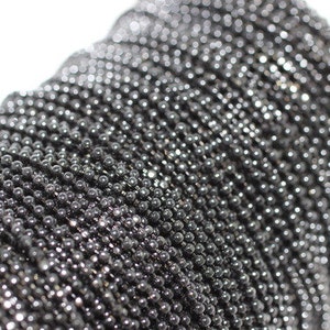 Black Chains, Black 1.20 Mm Ball Chain, Chains, Ball Chains, Tiny Ball ...