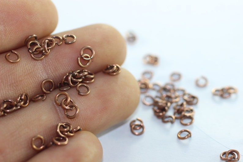 4mm Jump Rings 20 Gauge Tiny Jump Ring Connector Copper - Etsy