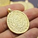 Matt Gold Coin Pendant 29x38mm Greek Coins Egypt Coin - Etsy