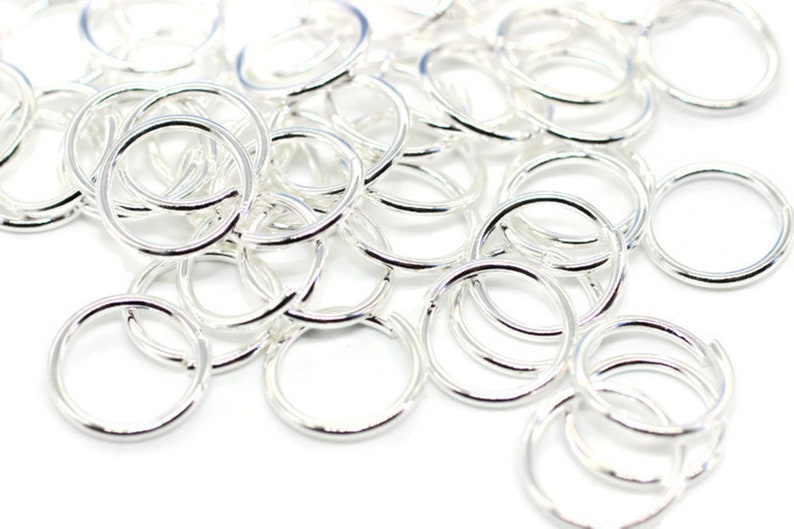 14mm Jump Rings Tiny Jump Ring Connector Silver Plated - Etsy