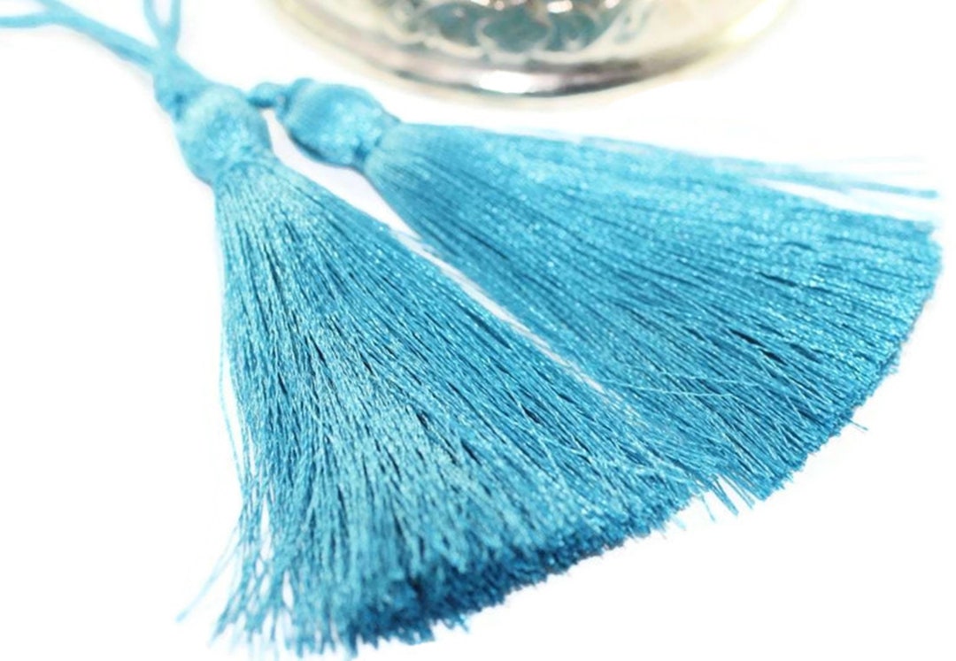Azure Blue Lux Tassel, 80 Mm Long Thick Tassel, for Your Lovely Diy ...