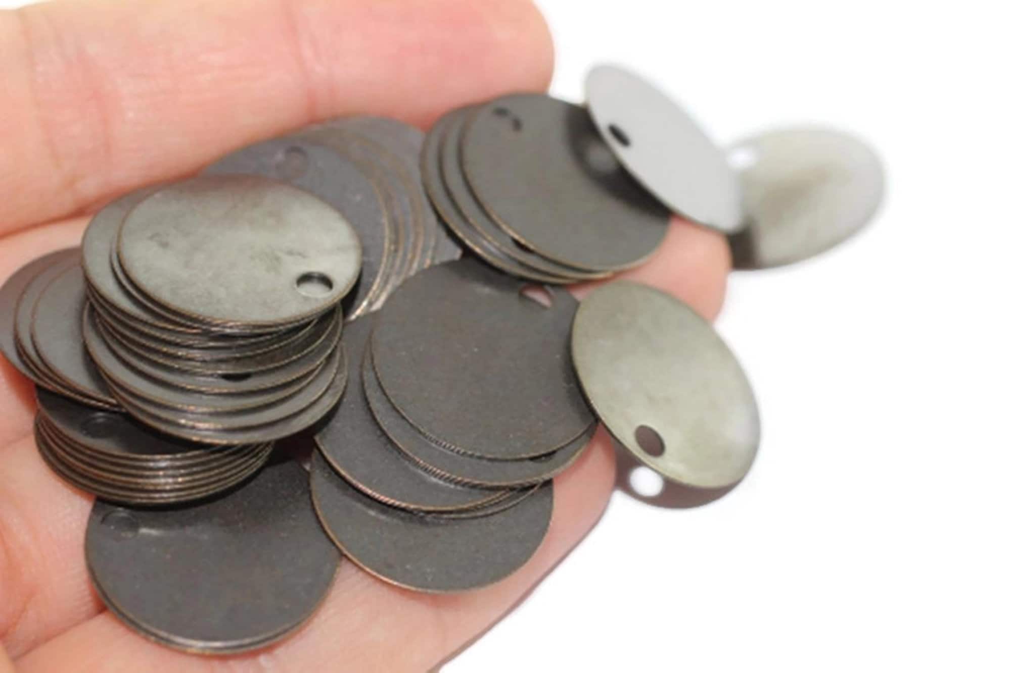 20 Mm Antique Bronze Round Stamping Blanks One Hole Bronze - Etsy UK