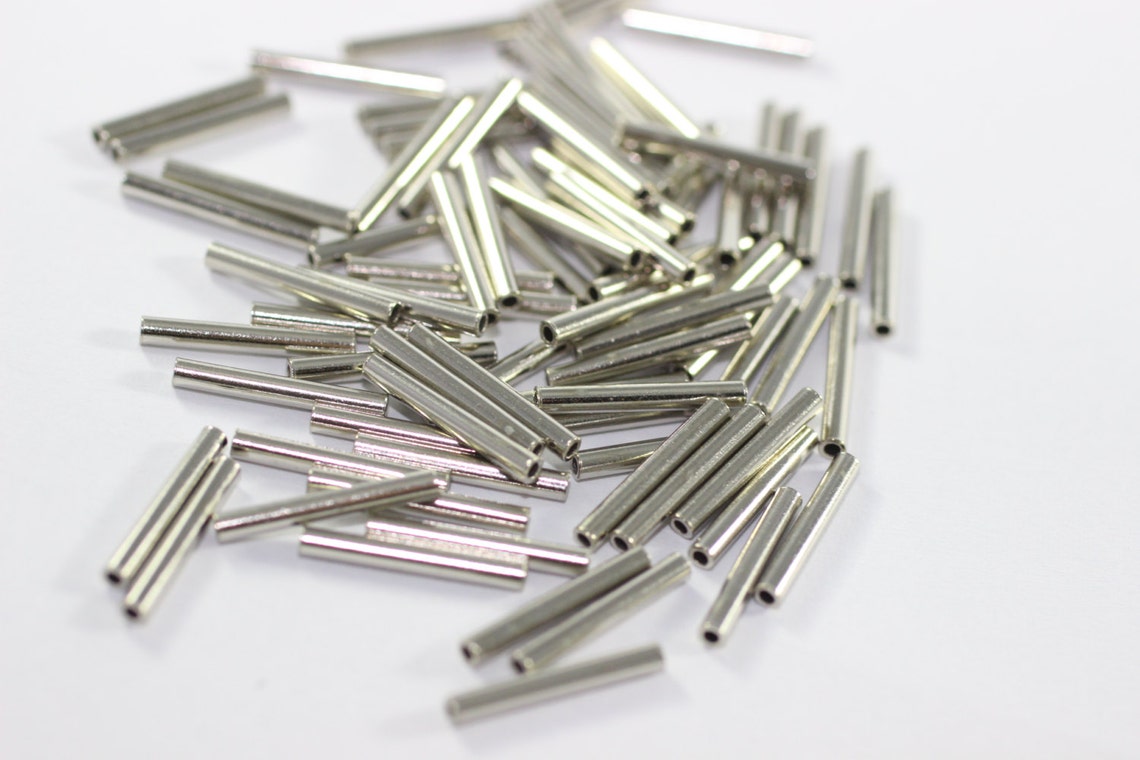 50 Pcs Silver Tone Tube Connectors 2mmx5671015202530mm - Etsy