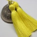 110 Mm Yellow Extra Large Tassels, Silky Tassels, Tassel Pendants ...