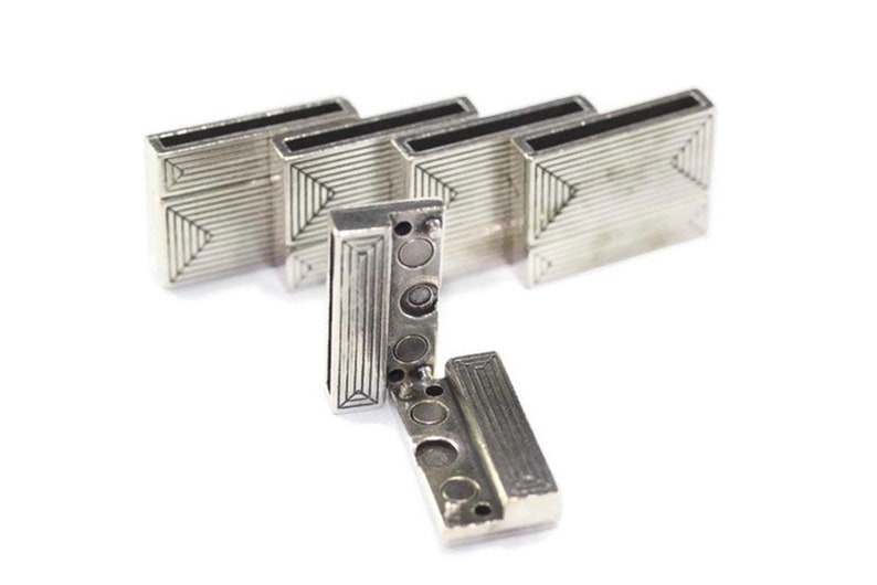 Magnetic Flat Clasp Antique Silver Buckle Clasp Geometric - Etsy