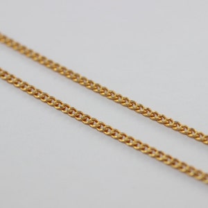 1.5mm Orange Chain Link, Brass Chains, Loose Chain, Gold Chain, - Tiny ...