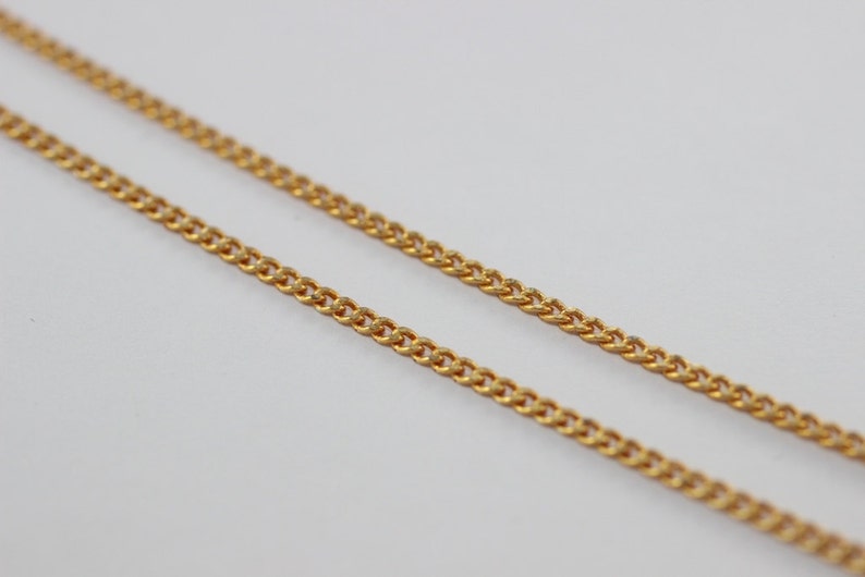 1.5mm Orange Chain Link Brass Chains Loose Chain Gold | Etsy