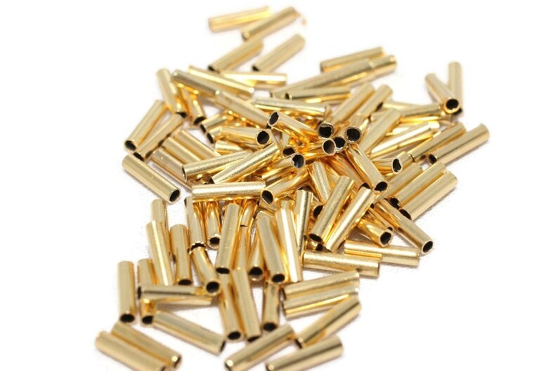 Gold Plated Mini Tubes Tube Connectors Gold Plated Tube - Etsy