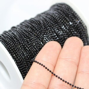 Black Chains, Black 1.20 Mm Ball Chain, Chains, Ball Chains, Tiny Ball ...