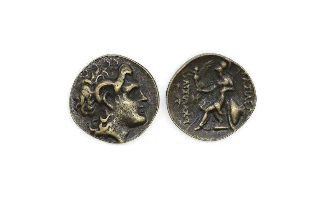 Kings of Thrace Antique Bronze Lysimachus Coins, 25 Mm Roman Empire ...