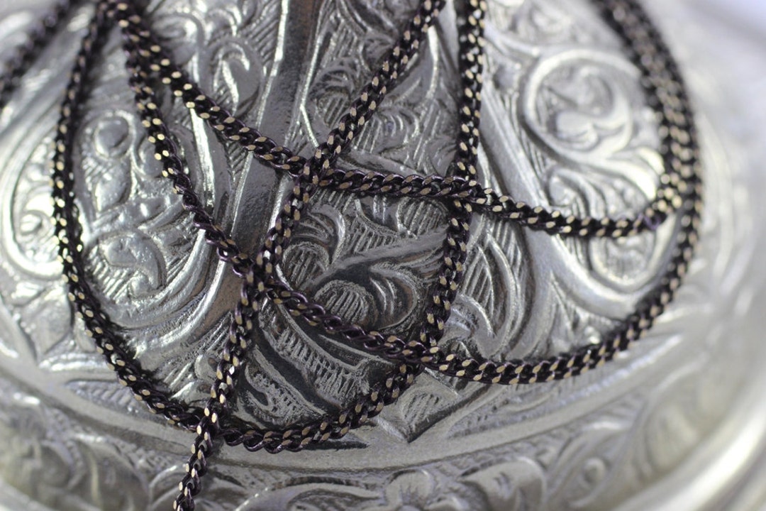 1.5mm Brown Chain Link, Brass Chains, Loose Chain, Gold Chain, - Tiny ...