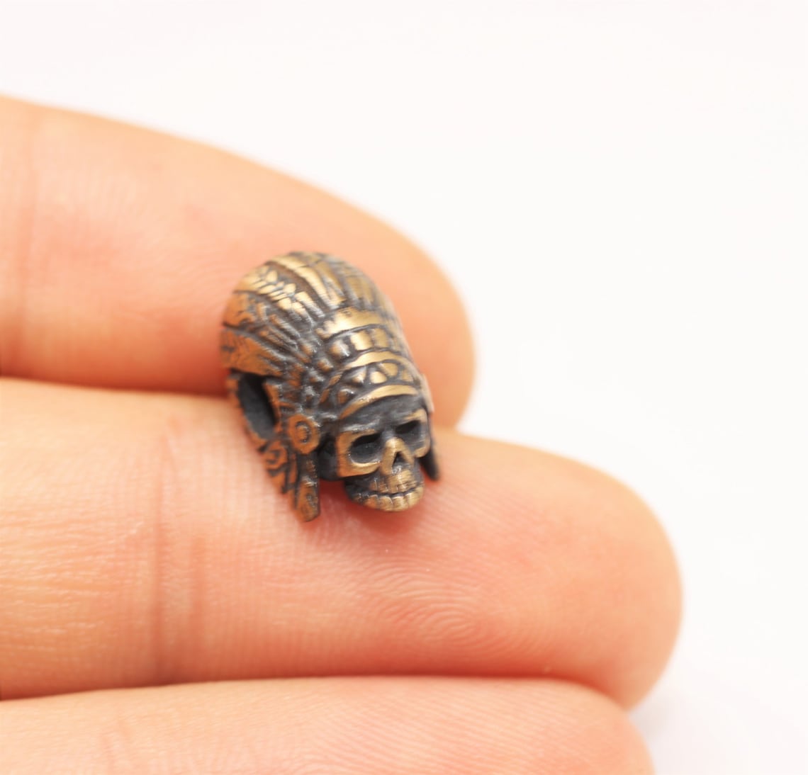 Collectible Vintage Bronze Aztec Warrior Beads 16 Mm Solid - Etsy