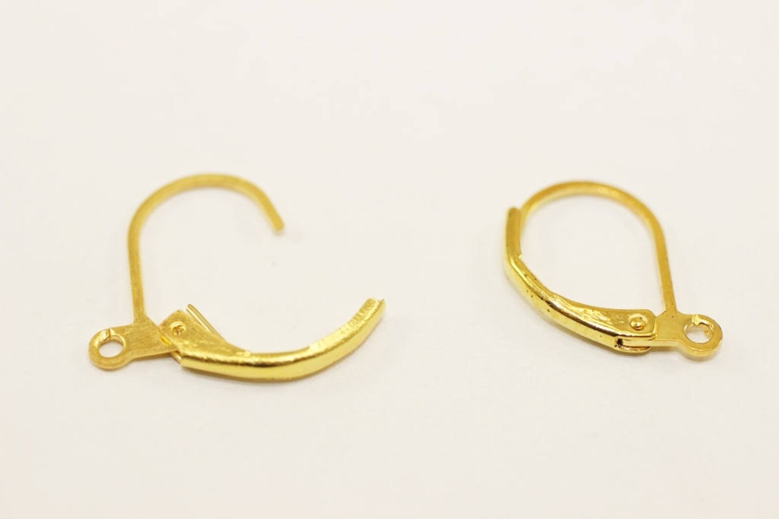 Gold Tone Earring Clasp 11x16mm Earring Findings Leverback - Etsy