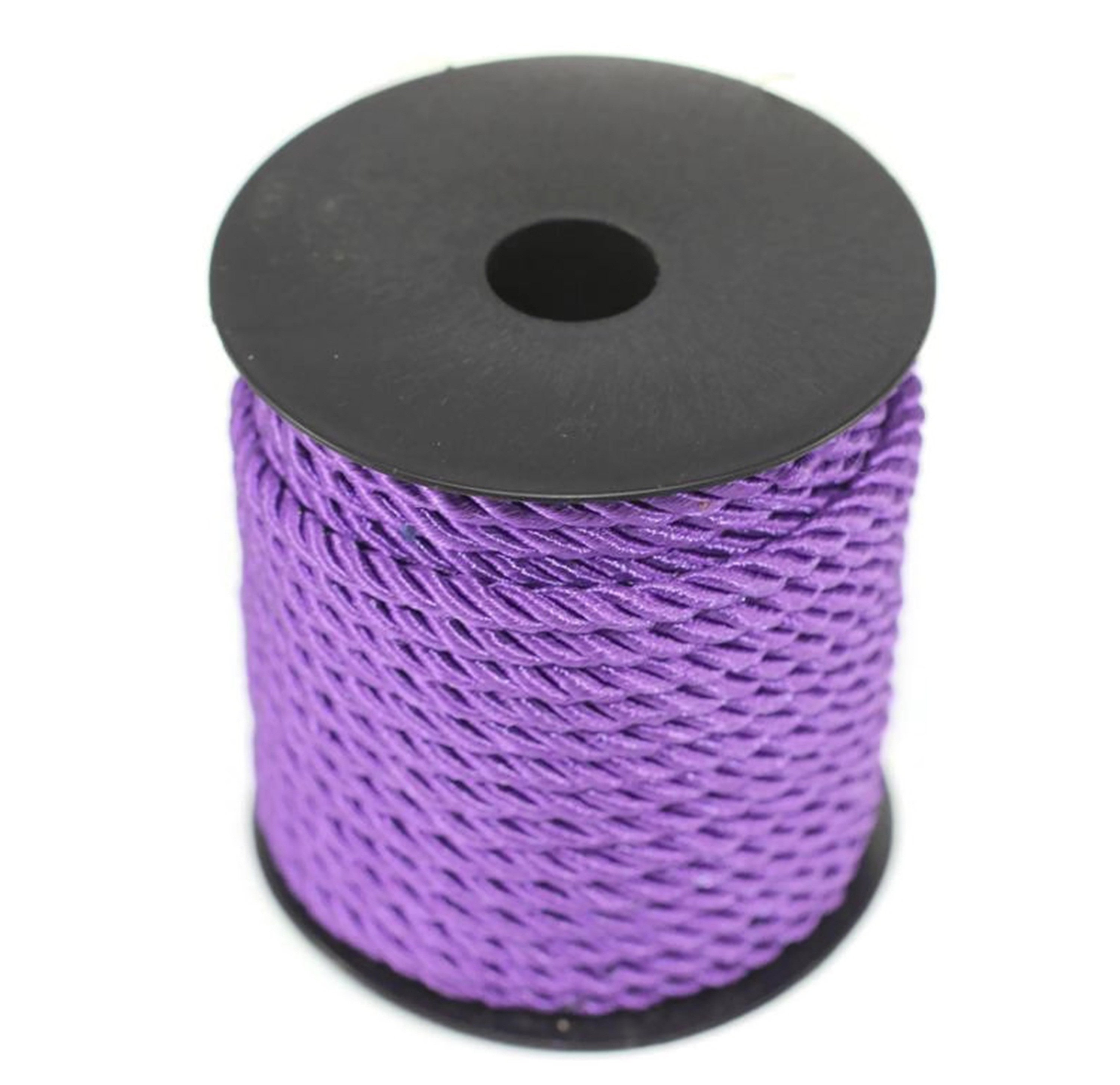 Purple Rayon Rope 4 Mm 015 Inc Purple Cord Twisted Braid - Etsy Ireland