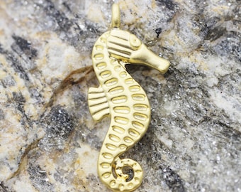 50pcs Sea Horse Charms Seahorse Beach Charms Antique Gold Tone 12x29mm ...