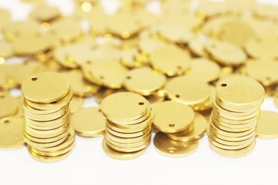 1.4x14mm Raw Brass Disc Solid Brass Disc Round Stamping - Etsy