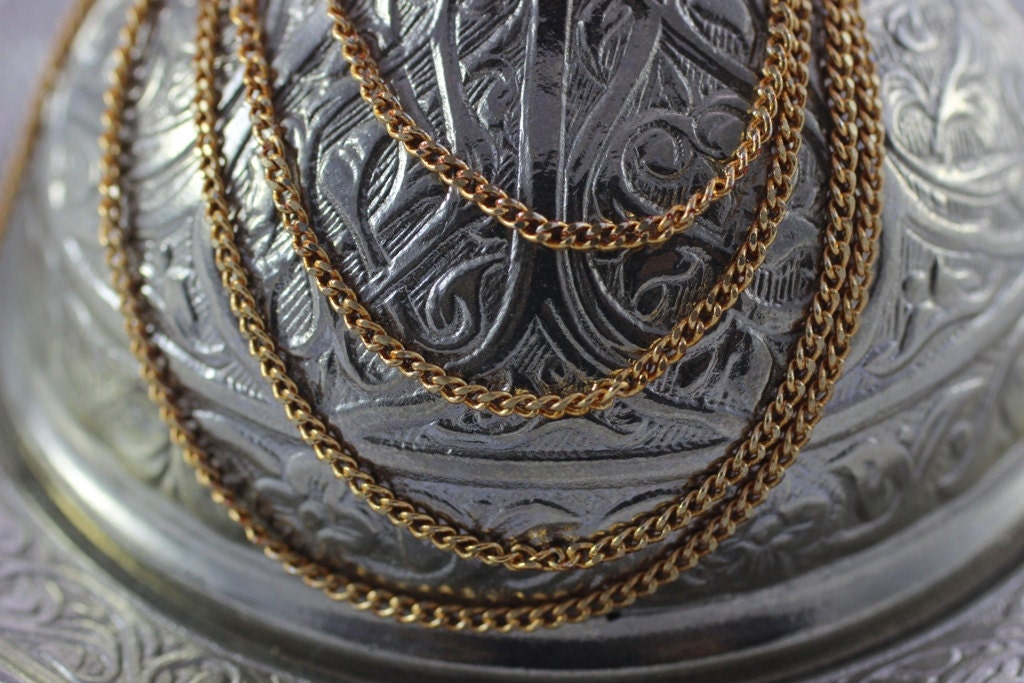 1.5mm orange chain link brass chains loose chain gold | Etsy