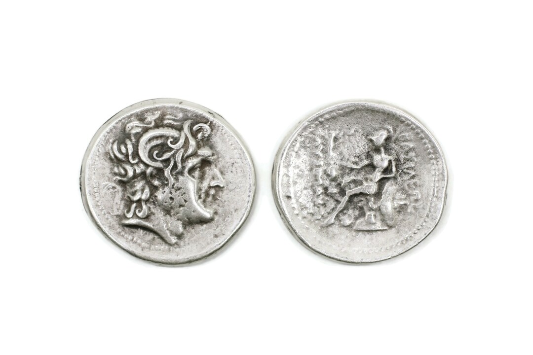 Kings of Thrace Antique Silver Lysimachus Coins, 34 Mm Roman Empire ...