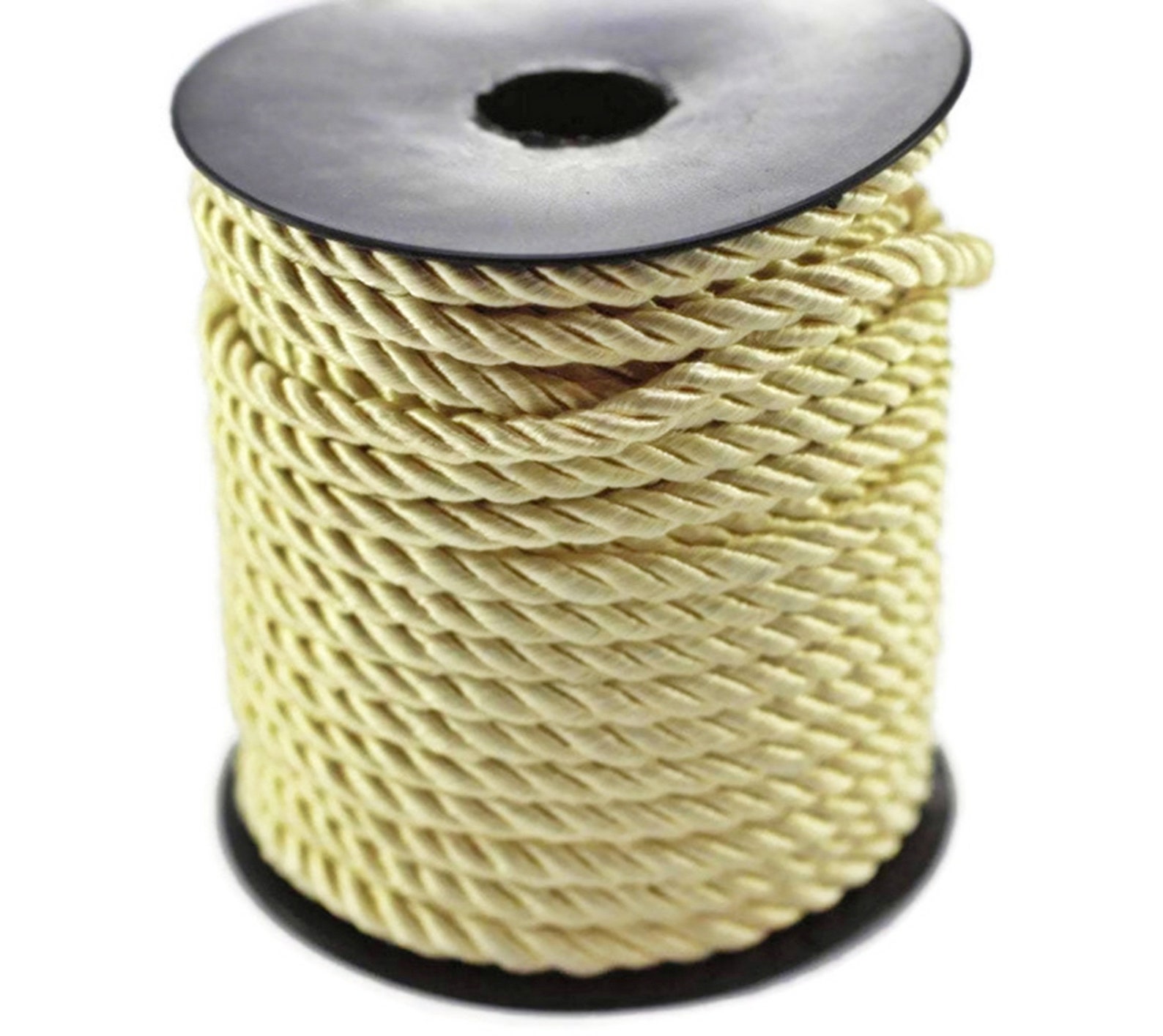 Gold Tone Rayon Rope 4 Mm 015 In Gold Cord Twisted Braid - Etsy