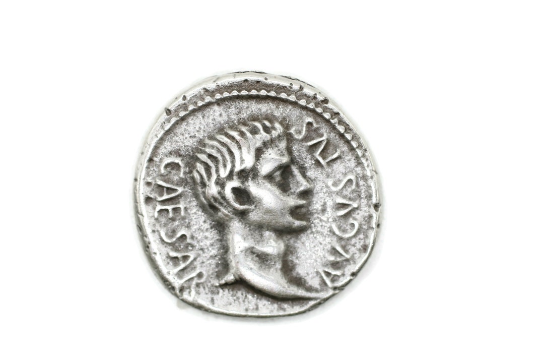 Caesar Avgvstvs Ancient Roman Emperor Coins Replica Antique Silver ...