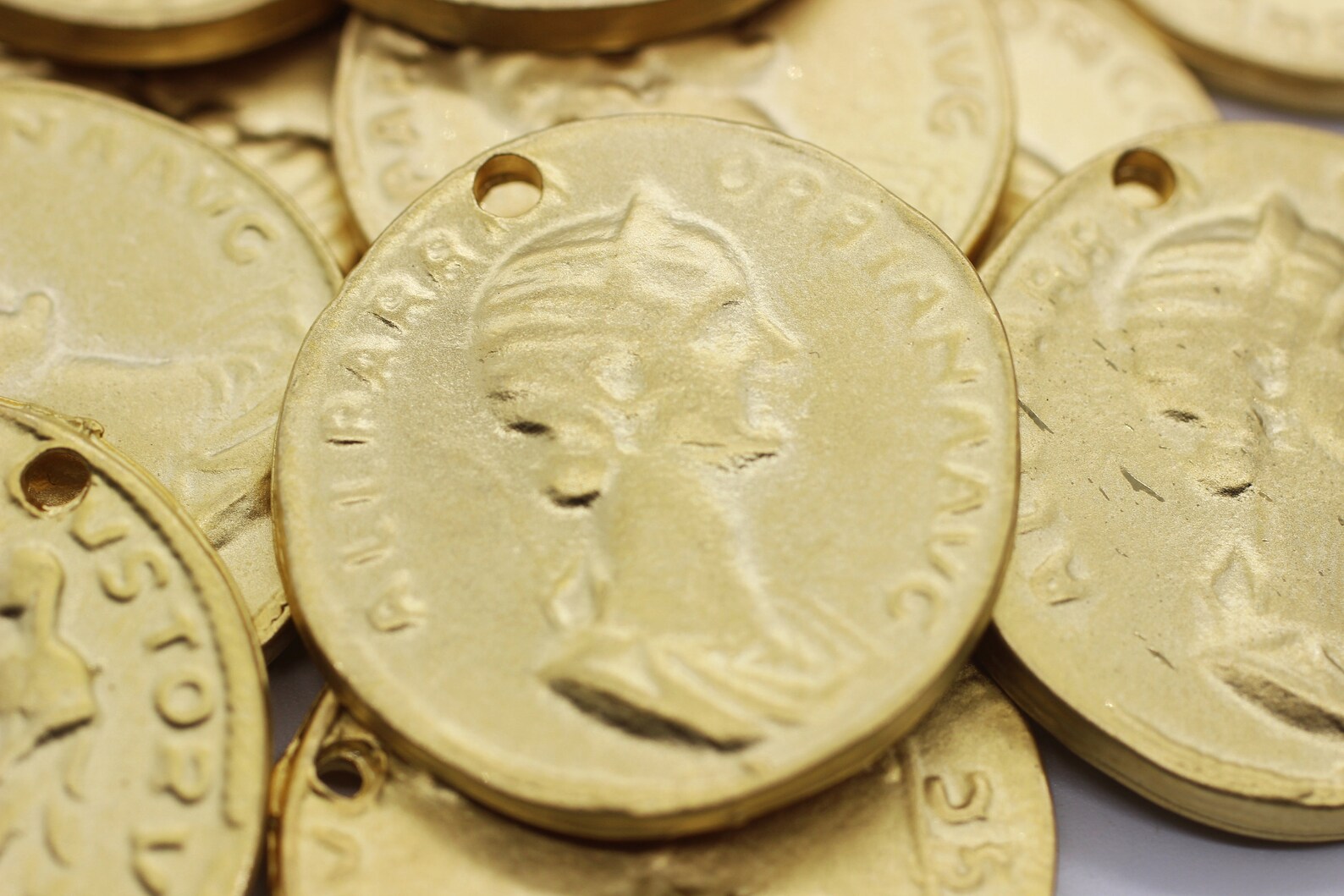 Small Agrippina the Younger Roman Empress Matt Gold Coins - Etsy