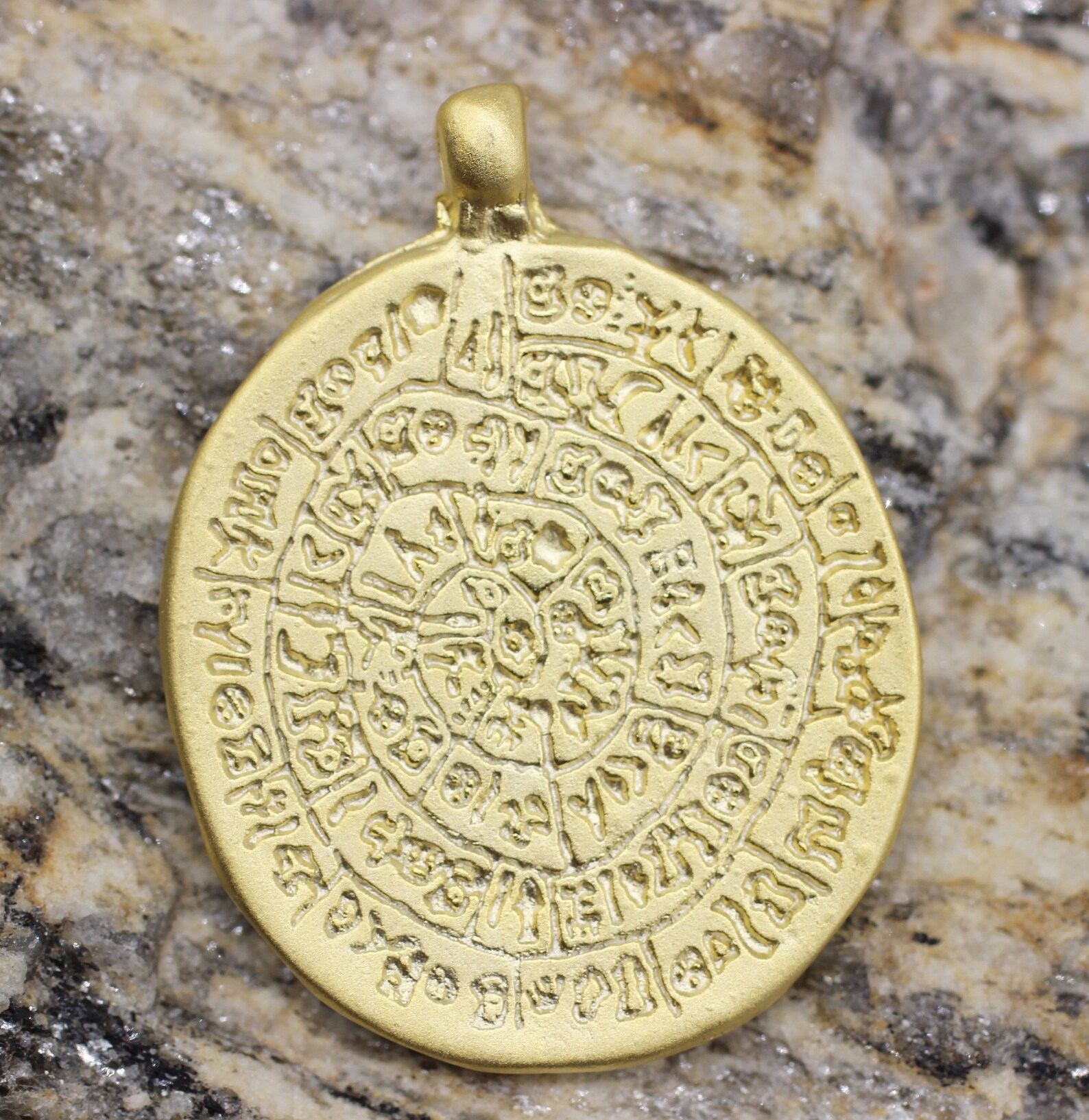 Matt Gold Coin Pendant 29x38mm Greek Coins Egypt Coin | Etsy