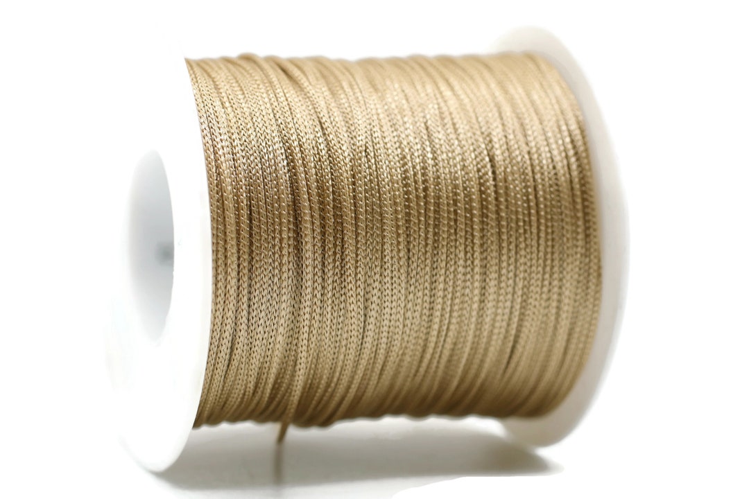 0.039 Inch Chinese Knot Milky Brown Nylon Thread Lift Cord, 100 Yards ...