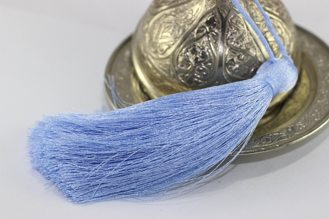 Light Blue Extra Large Silky Tassel, 110 Mm Large Tassels - Mala ...