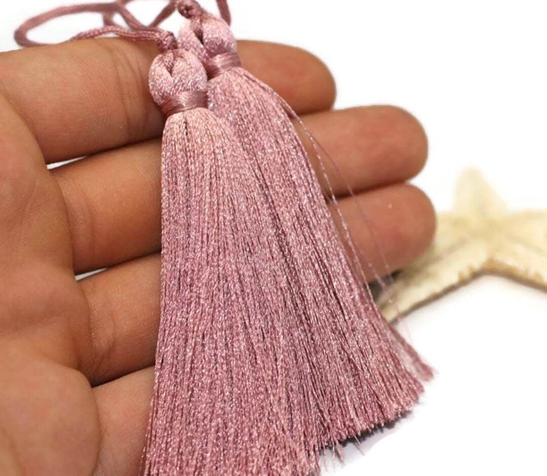 Faint Pink Lux Tassels - 80 Mm Long Thick Tassels - for Your Lovely Diy ...