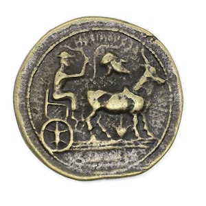 Spartan Coins, Antique Bronze Gladiator Coins, 41 Mm Roman Empire ...