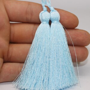 Ocean Blue Lux Tassels - 80 Mm Long Thick Tassels - for Your Lovely Diy ...