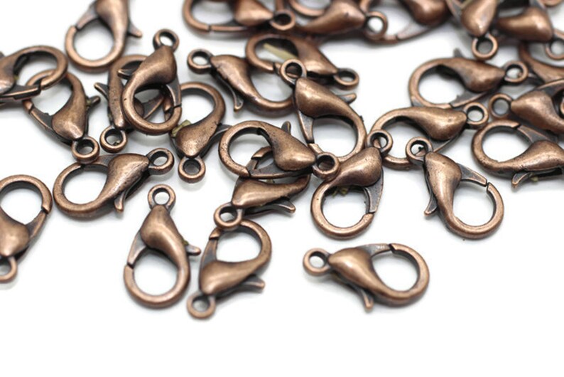 Antique Copper Lobster Clasps 12mm Claps Claw Clasp Necklace | Etsy