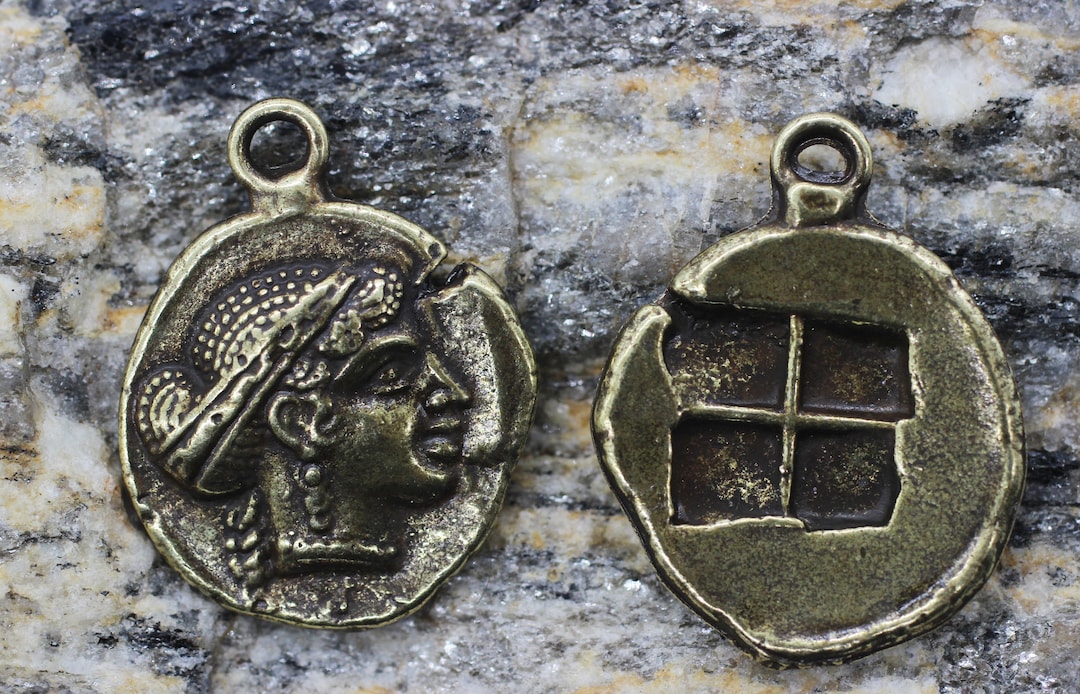 Antique Bronze Coin Charms, 22x30 Mm Bronze Pendant, Egypt Coin Pendant ...