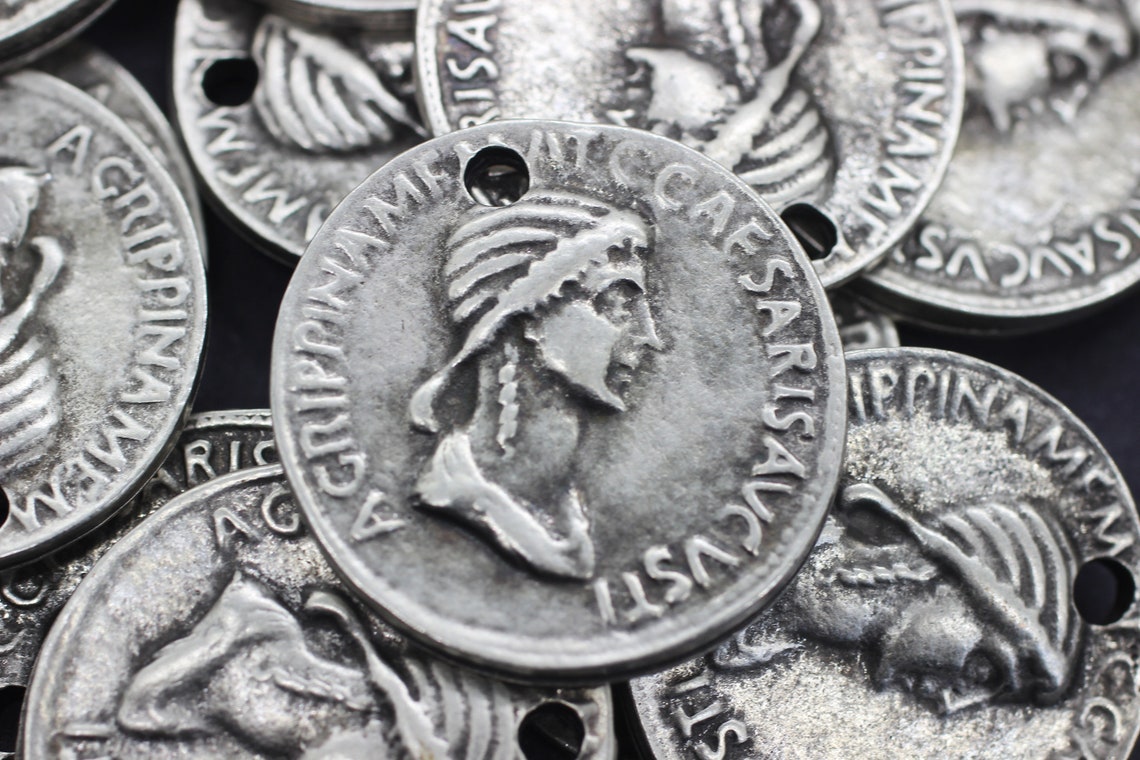 Agrippina the Younger, Roman Empress Matt Silver Coins, 34 Mm Silver ...