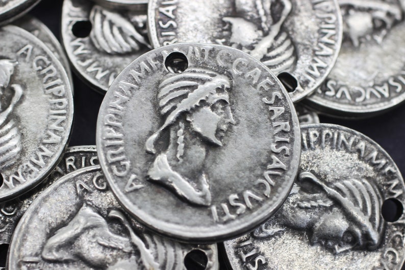 Agrippina the Younger Roman Empress Matt Silver Coins 34 Mm | Etsy